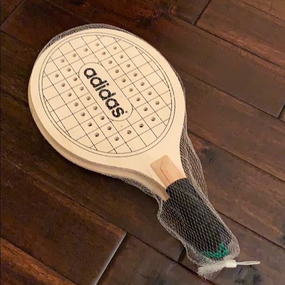 adidas | Toys | Adidas Wooden Paddle Set | Poshmark